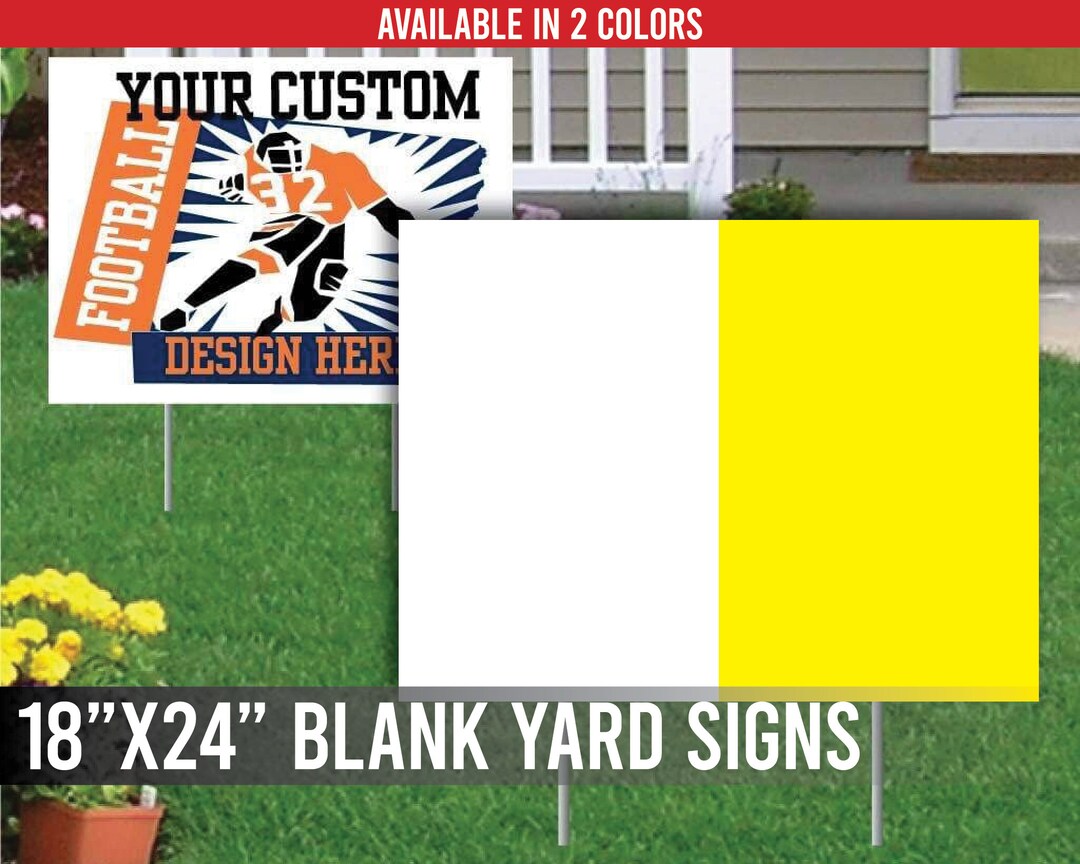 18" X 24" Corrugated Plastic Yard Sign Blanks, Set of 10 - Etsy