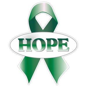 HOPE Ribbon, Bile Duct Cancer Awareness Yard Card Lawn Sign ...