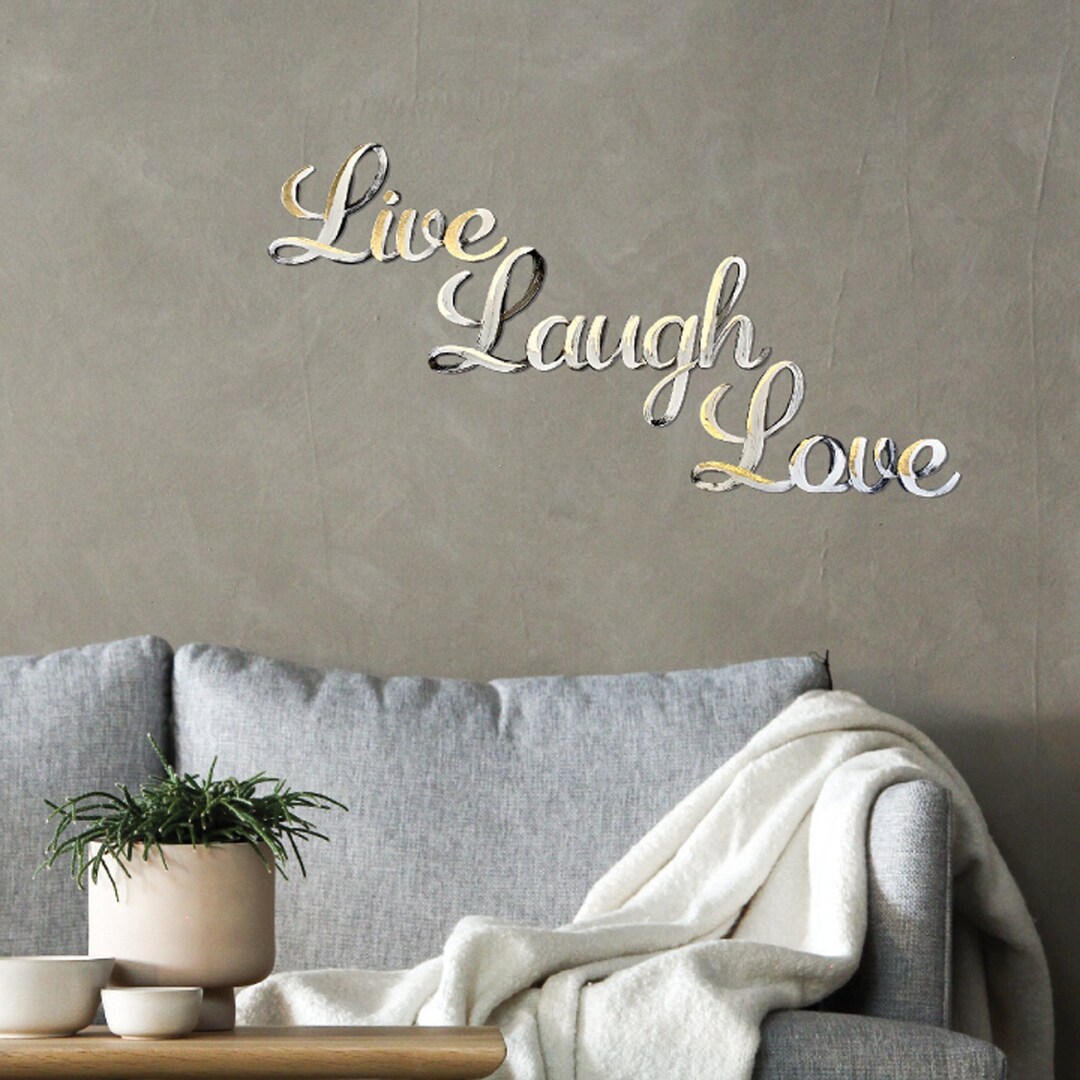 Hand Painted 'live Laugh Love' 3D Wall Art - Etsy