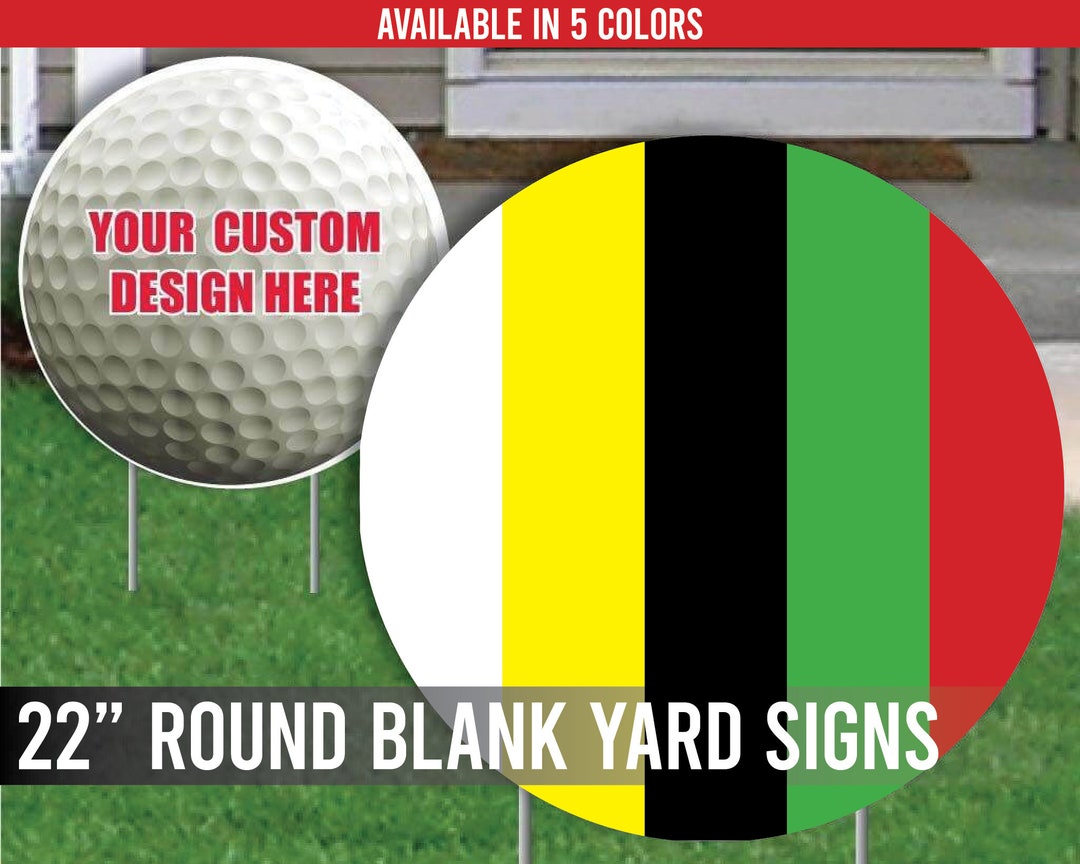 22" Round Corrugated Plastic Yard Sign Blanks - Etsy