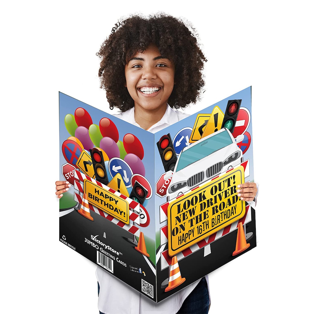 Jumbo 16th Birthday Card: New Driver Funny Greeting Card - Etsy