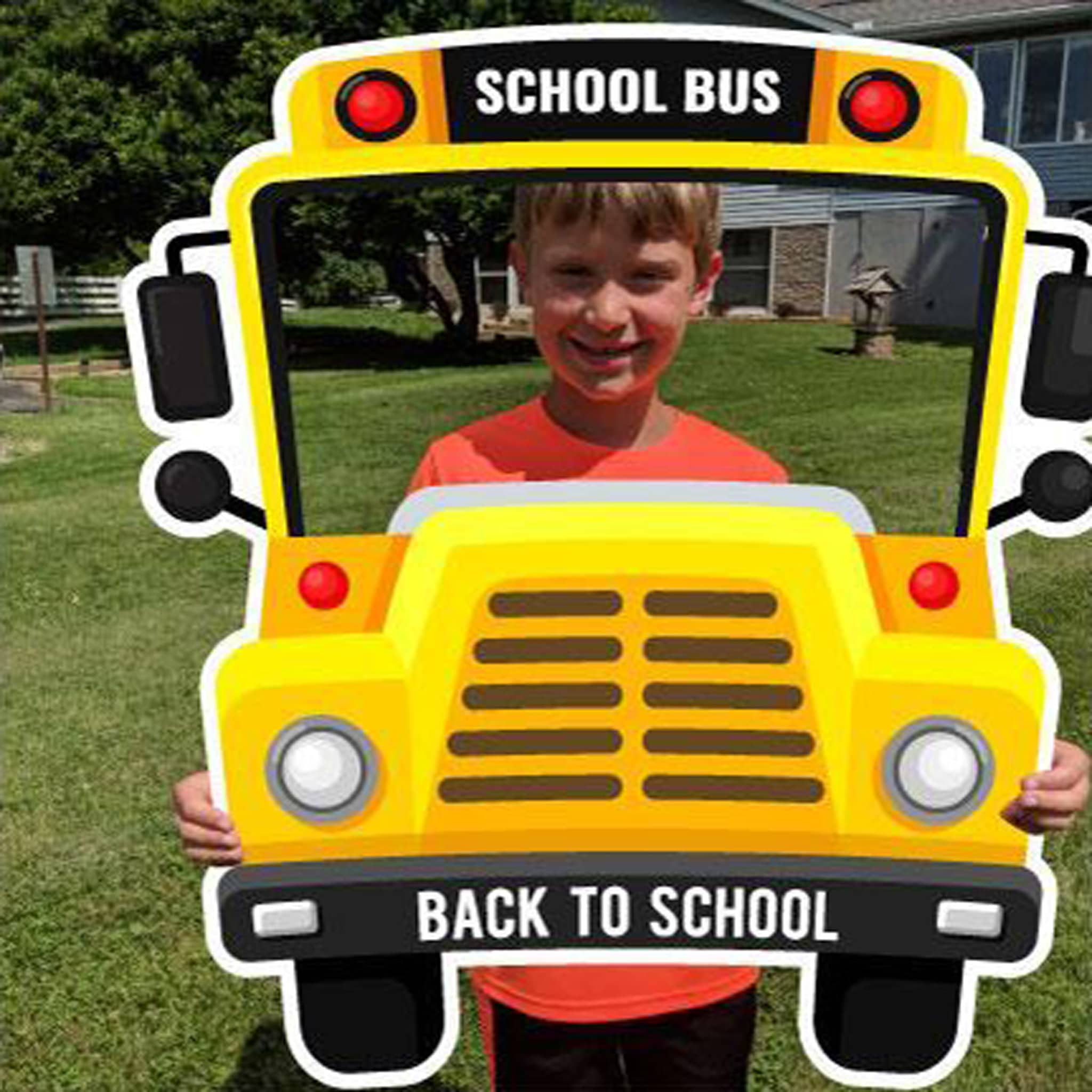 Yellow School Bus Photo Frame Back to School Selfie Frame - Etsy