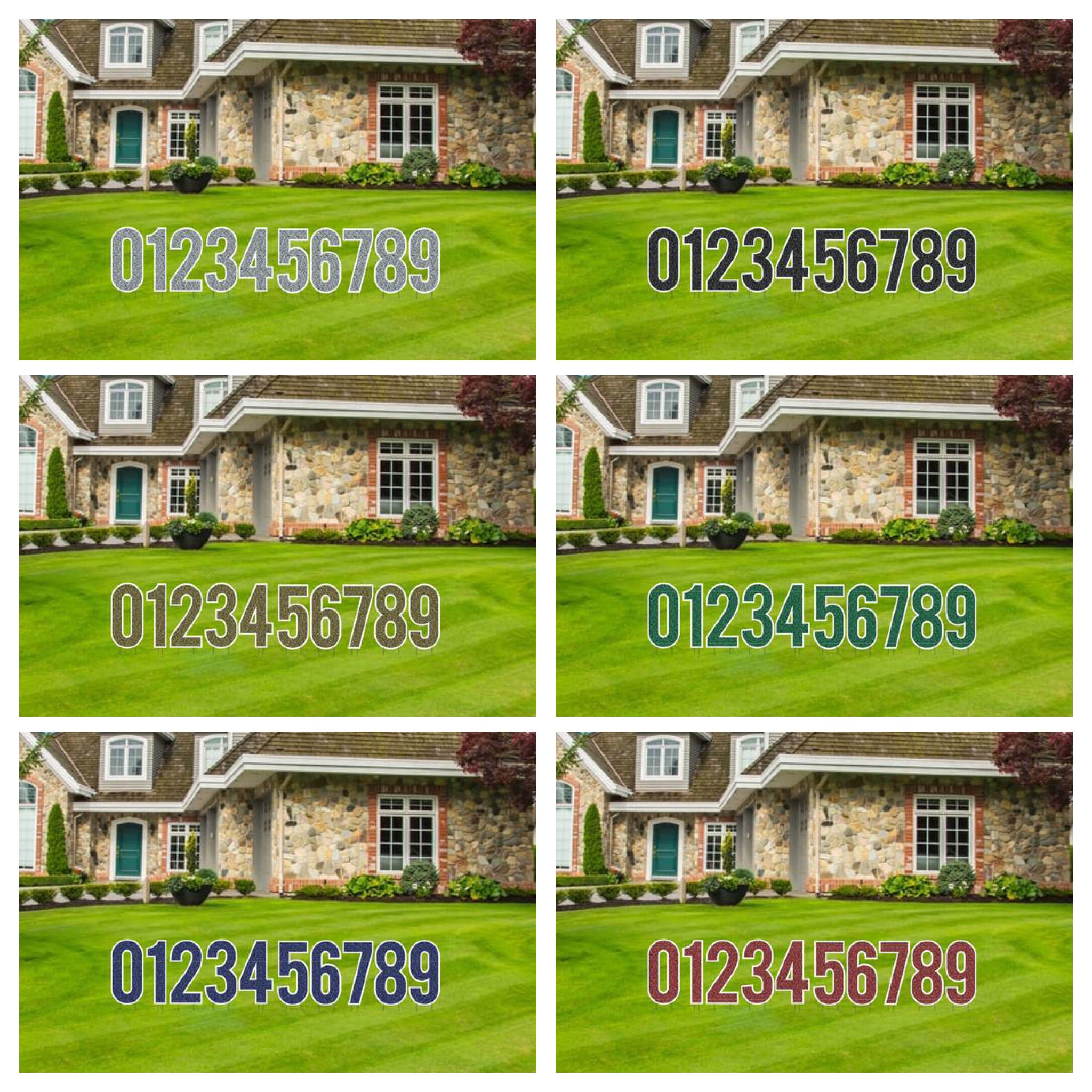 18 Yard Sign Numbers 10pc Outdoor Lawn Decorations Yard - Etsy