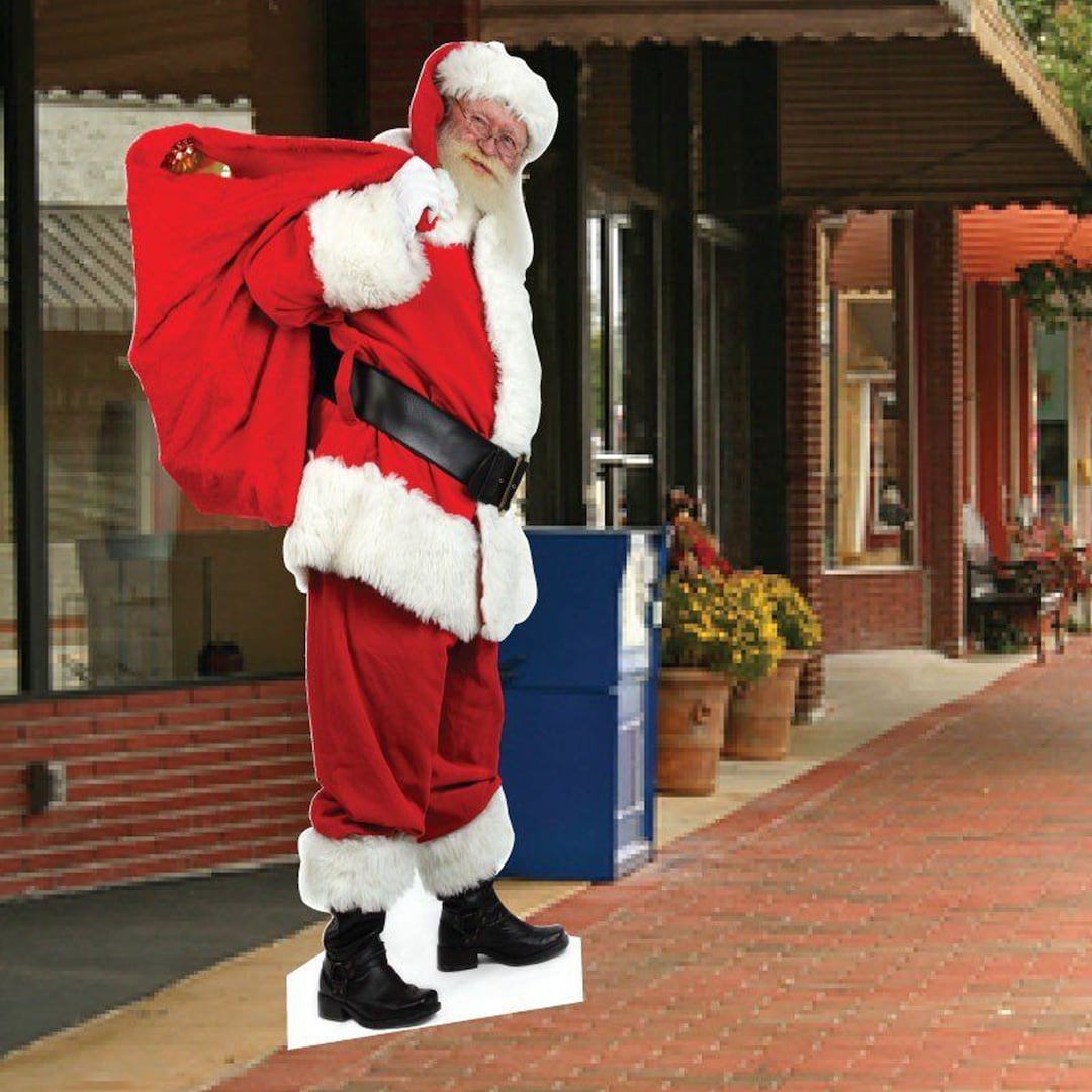 Life Size Santa Claus Yard Art: 5' 7" Christmas Lawn Sign - Etsy