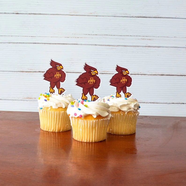 Iowa State University Cupcake Toppers: Officially Licensed Plastic ...