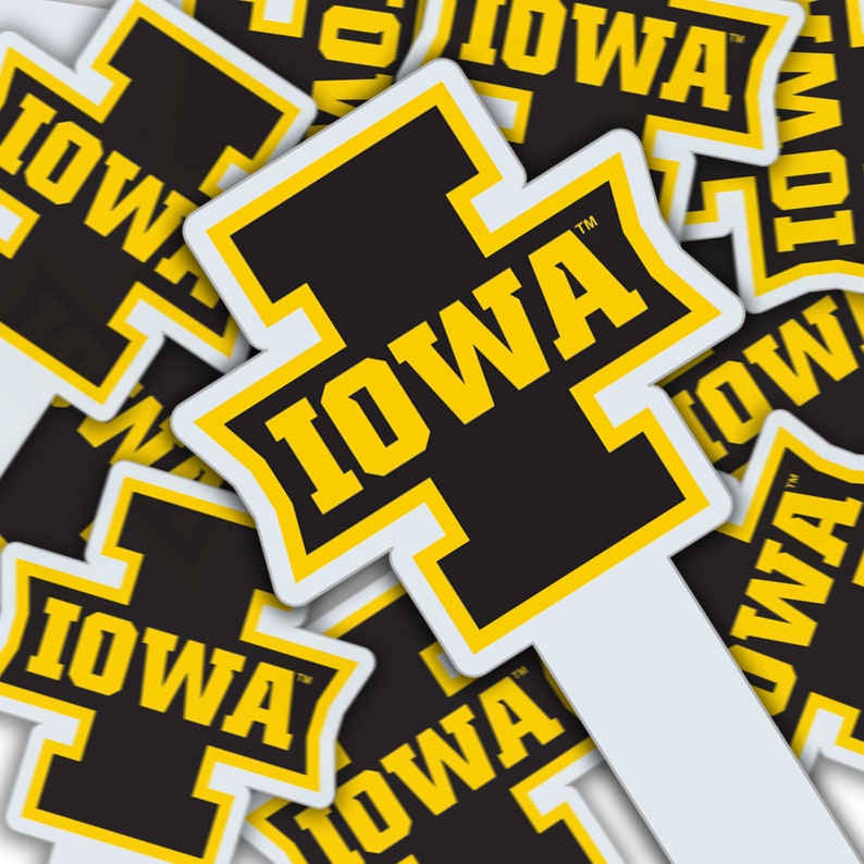 University of Iowa Logo Cupcake Toppers: Game Day Party Decor - Etsy