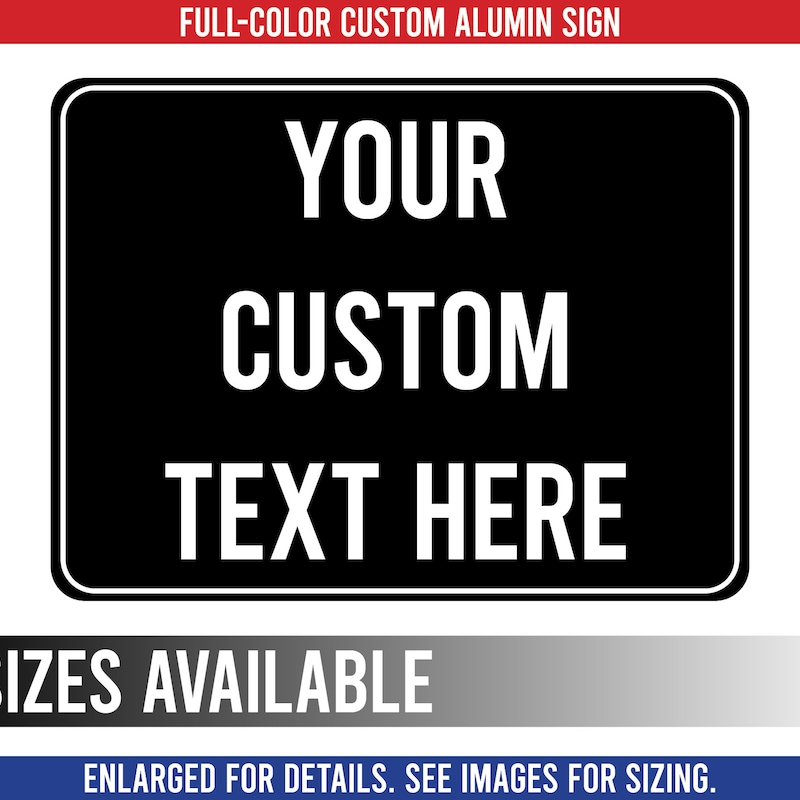 Painted Metal Sign - Etsy