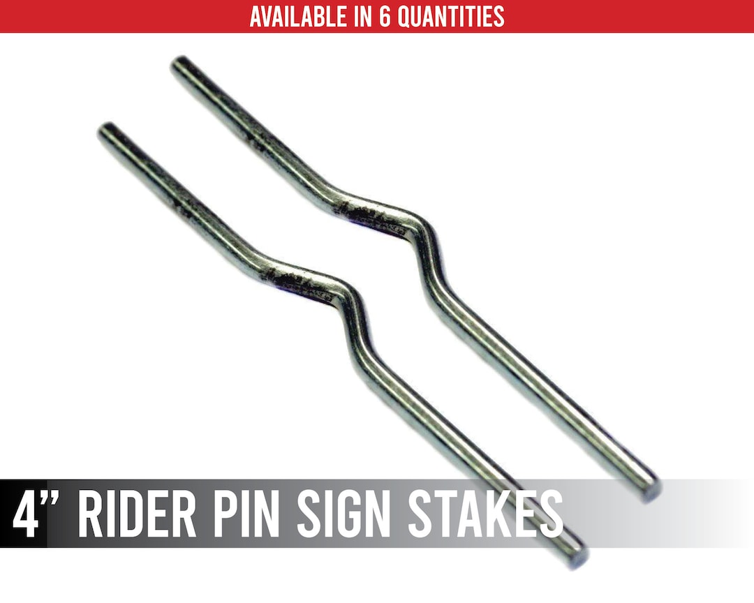 Rider Pin Sign Stakes | Instantly Attach Coroplast Riders to Your Yard ...