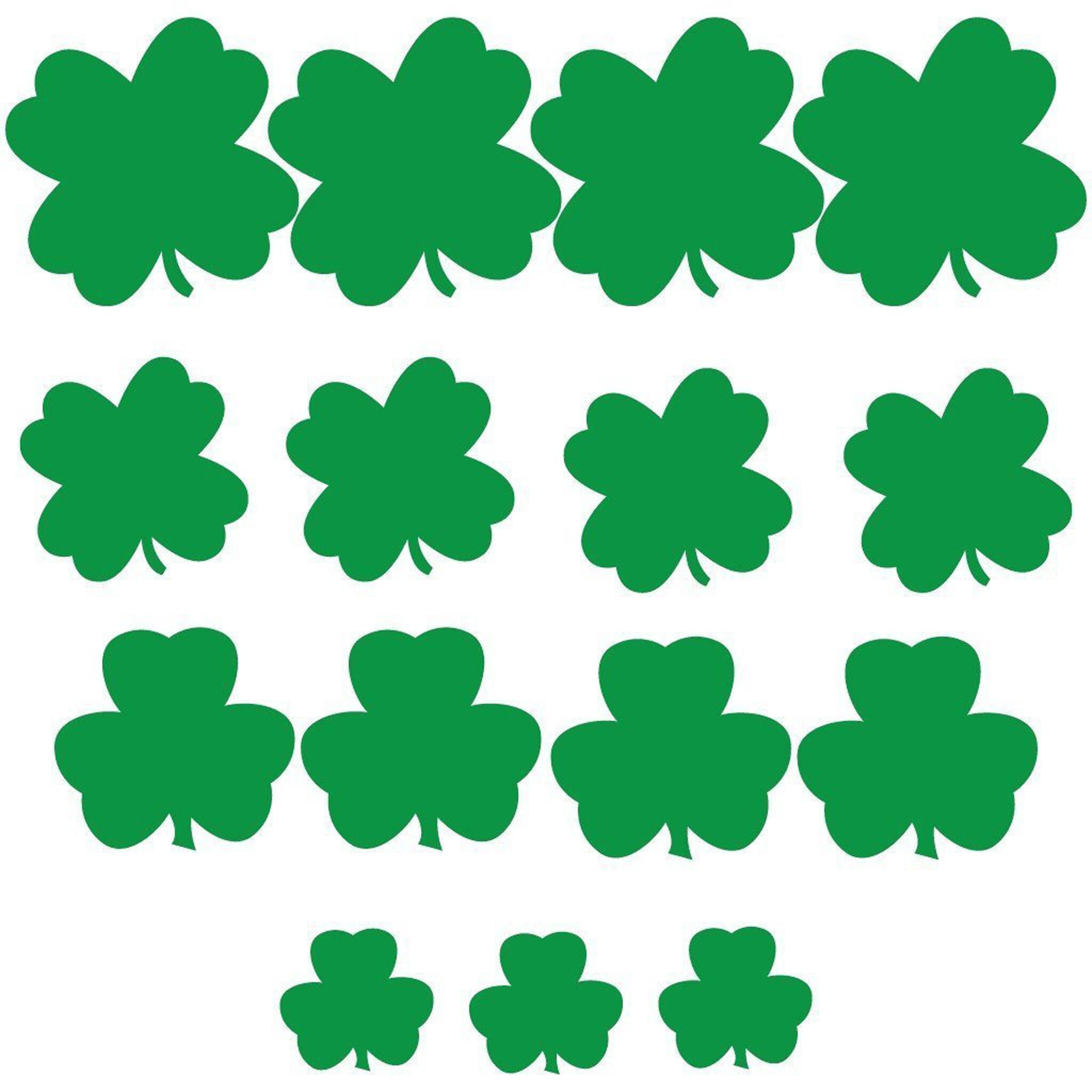 6 12 Hanging Green Shamrocks 15pc or 45pc St - Etsy