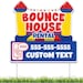 10-pack Custom Bounce House Rental Yard Signs: 10-pack Double-sided ...
