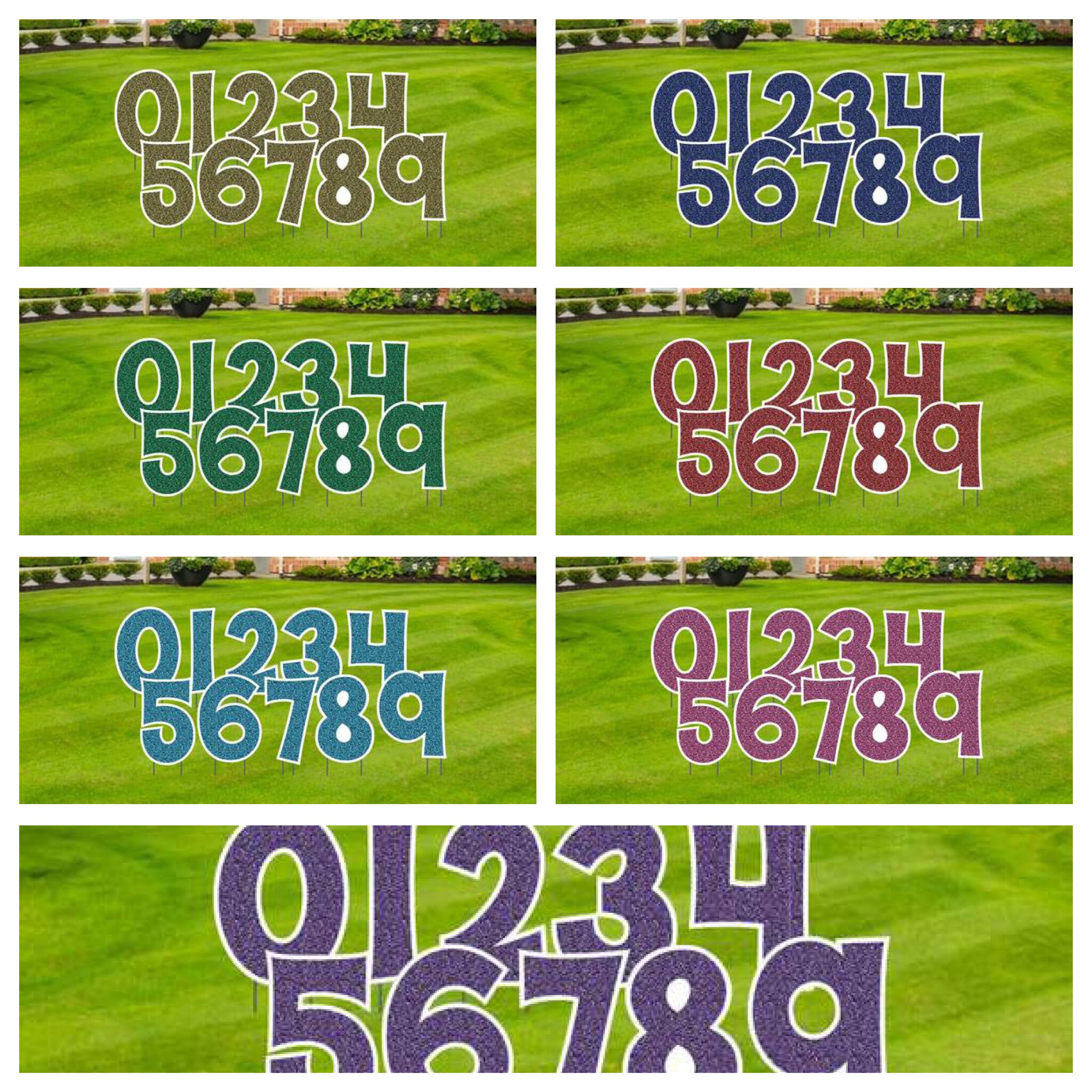 22.75” Yard Sign Numbers: KG the Last Time Font, 10pc Lawn Decor - Etsy
