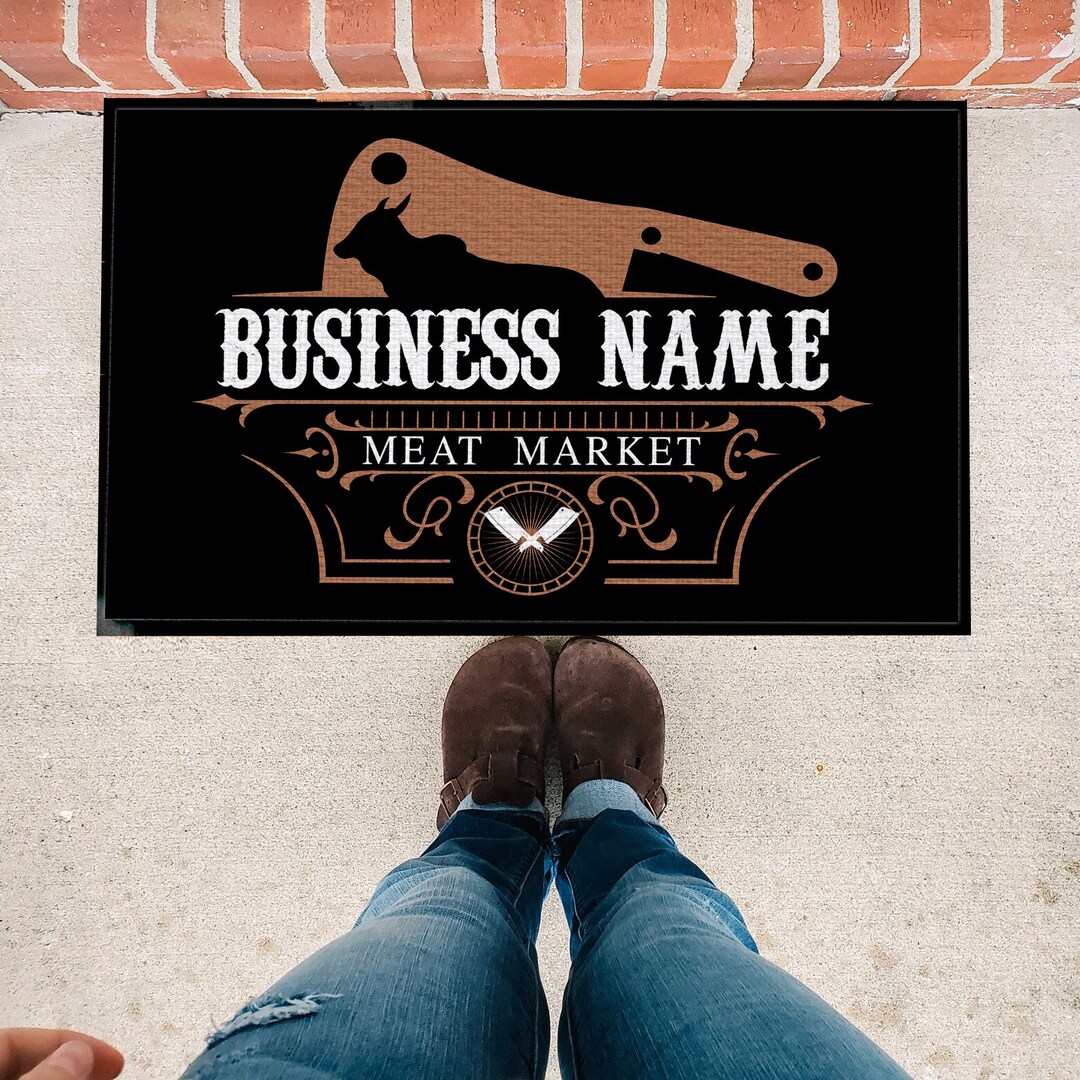 Large Custom Butcher Meat Market Doormat, 24” X 36” - Etsy