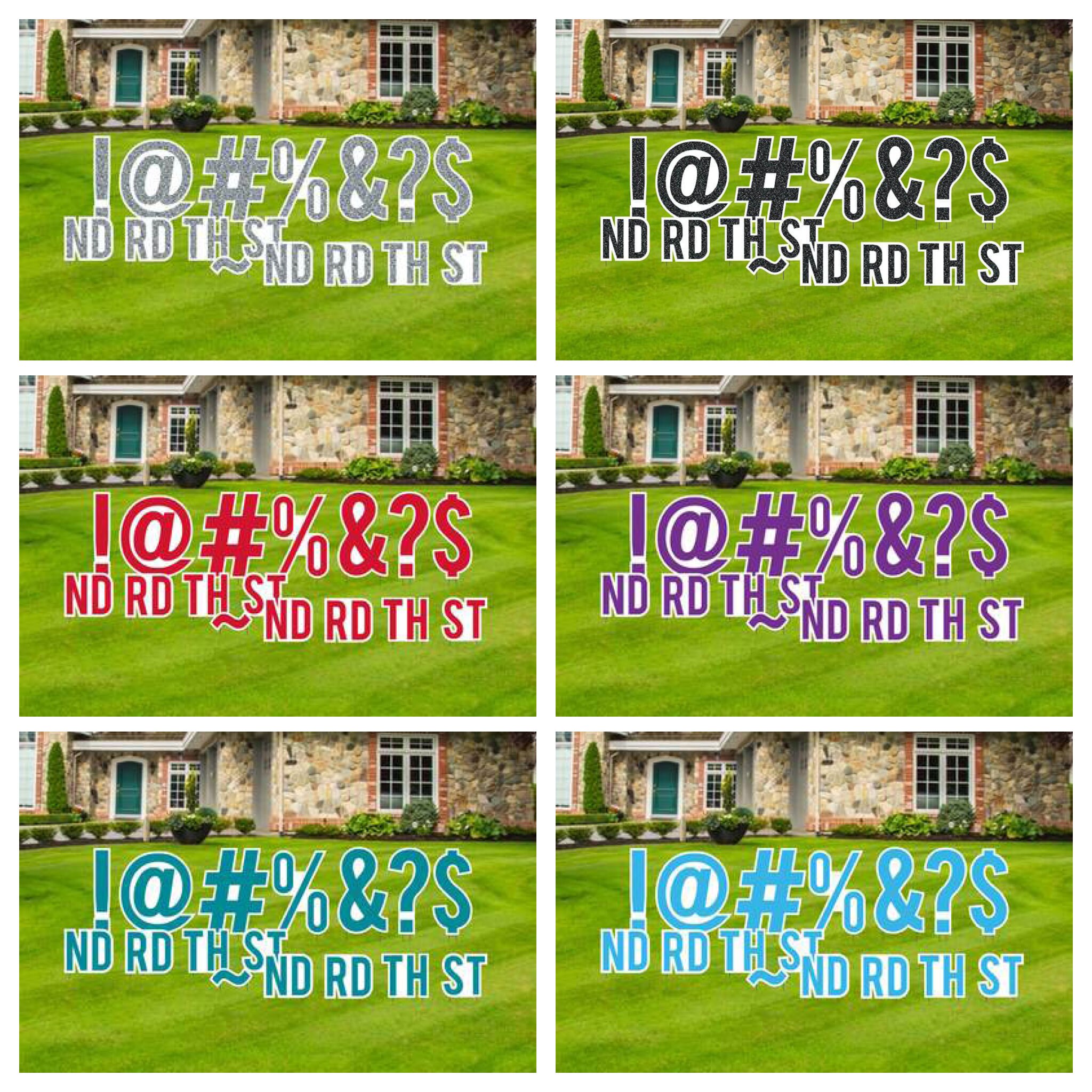 24 Special Character Yard Sign Letters 16pc Outdoor - Etsy