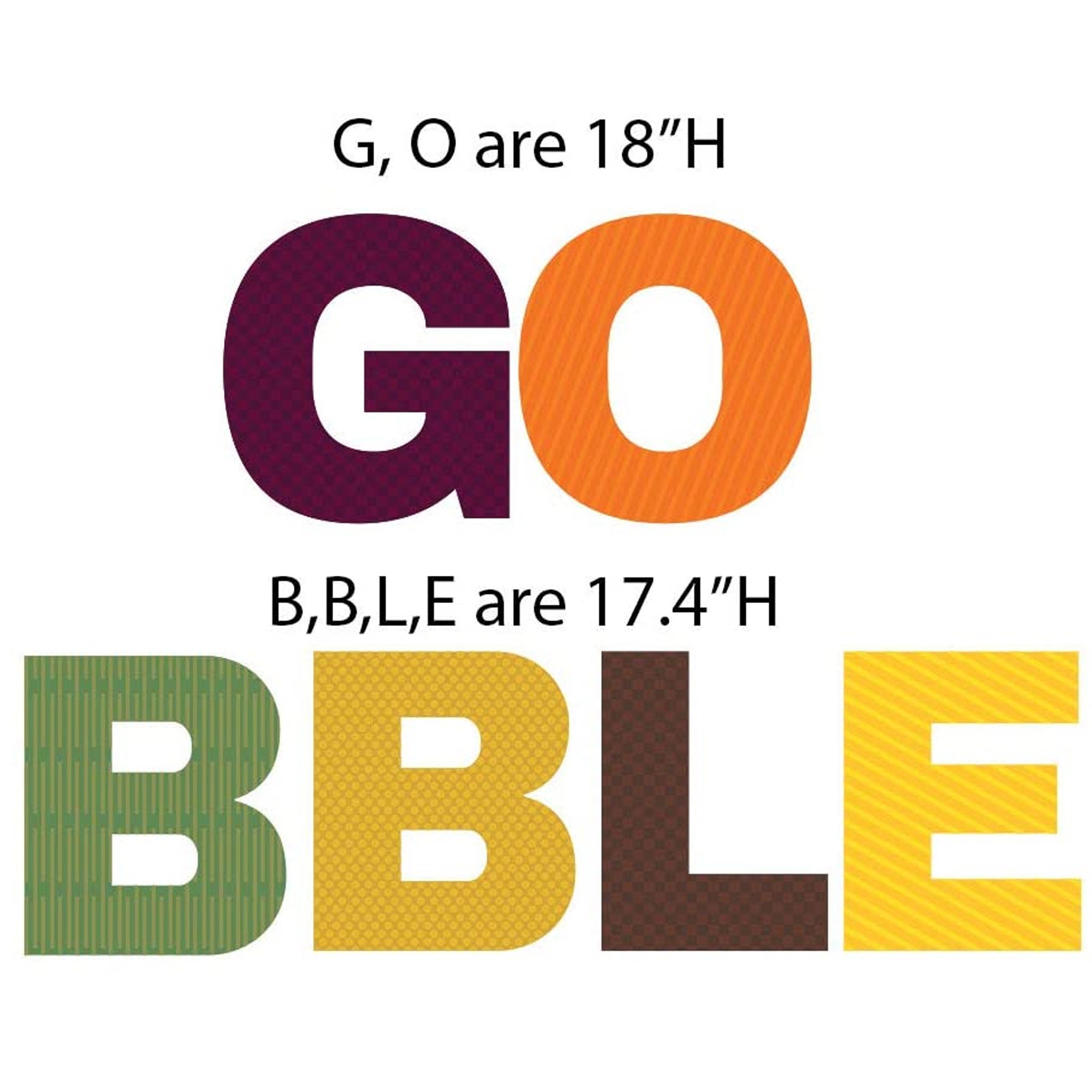 Gobble Yard Letters 6pc Thanksgiving Yard Art Yard Card Lawn | Etsy