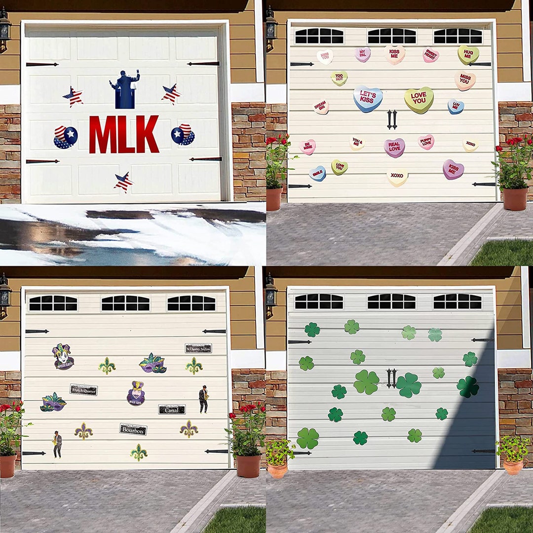 4-in-1 Holiday Garage Magnet Bundle Martin Luther King Day, Valentine's ...
