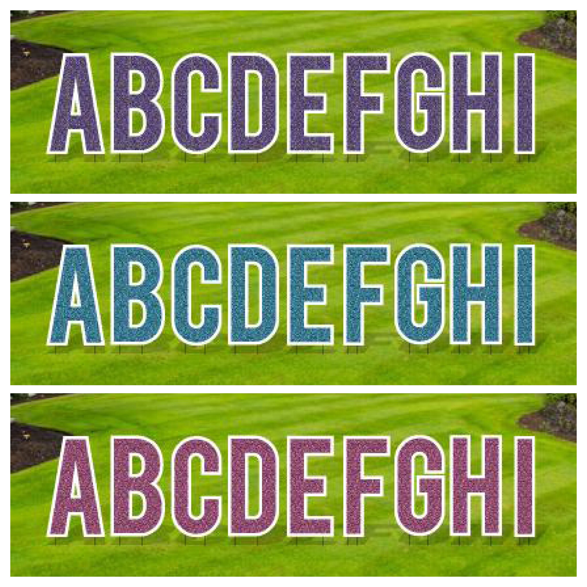 18 Alphabet Yard Sign Letters 26pc Outdoor Lawn - Etsy