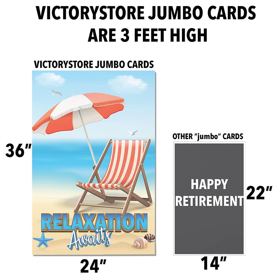 36 Jumbo Retirement Card Personalized Text Giant - Etsy
