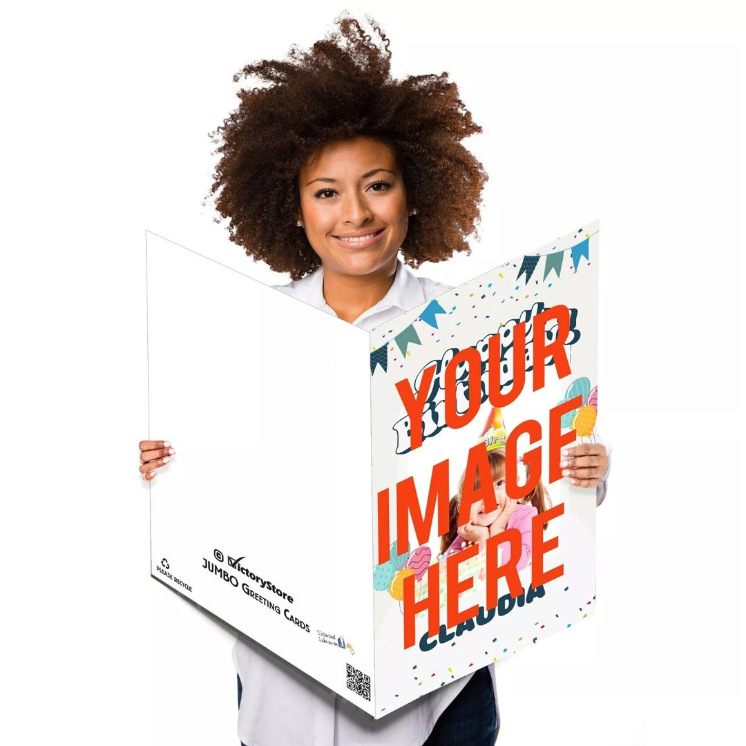 Jumbo Custom Photo Card: Personalized Giant Greeting Card - Etsy