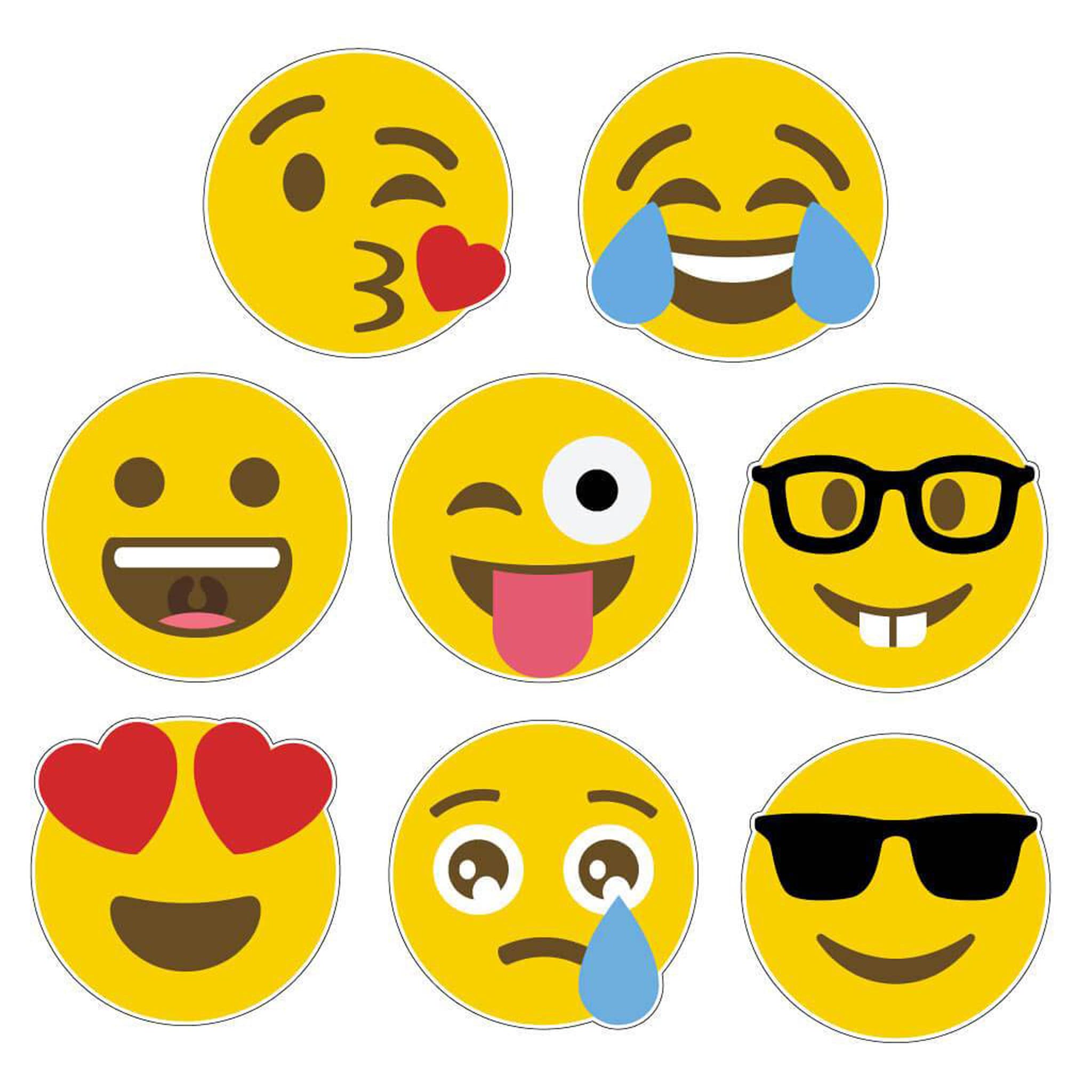 Emoji Faces Accessories 8pc Yard Sign Set | Etsy