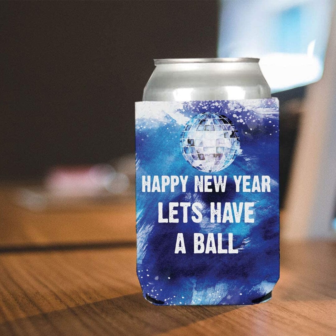 Happy New Year - Let's Have A Ball, New Year Party Can Coolers | Dye ...