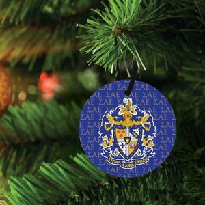 Sigma Alpha Epsilon 3pc Christmas Tree Ornament Set - Etsy