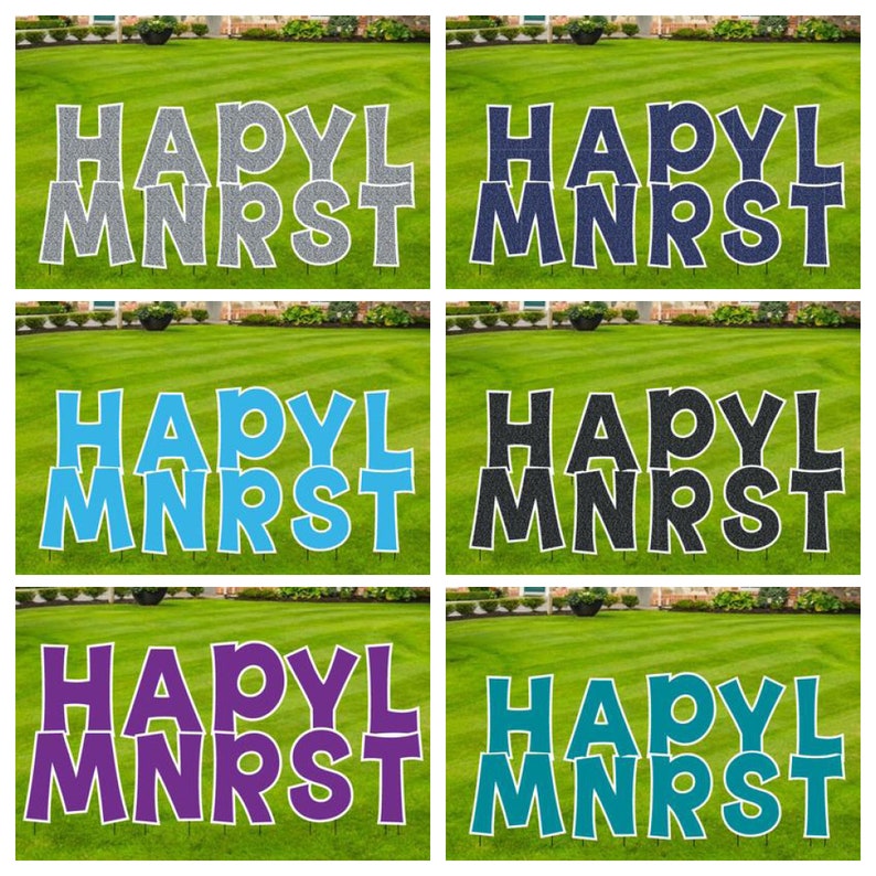 24 Common Letters Yard Sign Letters 10pc Outdoor Lawn - Etsy