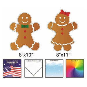 Gingerbread People Christmas Decoration Bundle 16 Pathway Markers, 12 ...