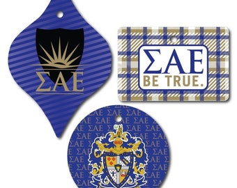 Sigma Alpha Epsilon Round Ball Ornament Christmas Decor - Etsy