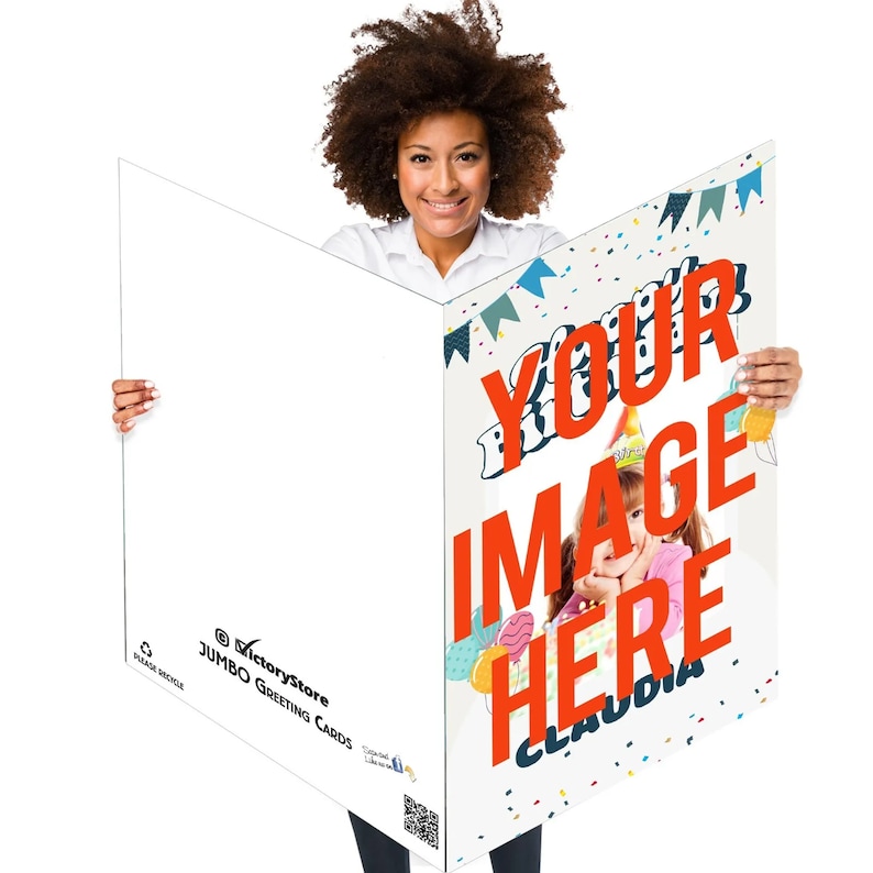 Jumbo Custom Photo Card: Personalized Giant Greeting Card - Etsy