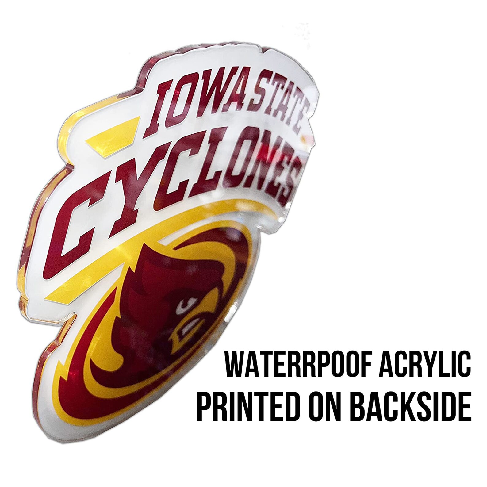 Iowa State Cyclones Acrylic Wall Decor: Indoor/outdoor Art - Etsy