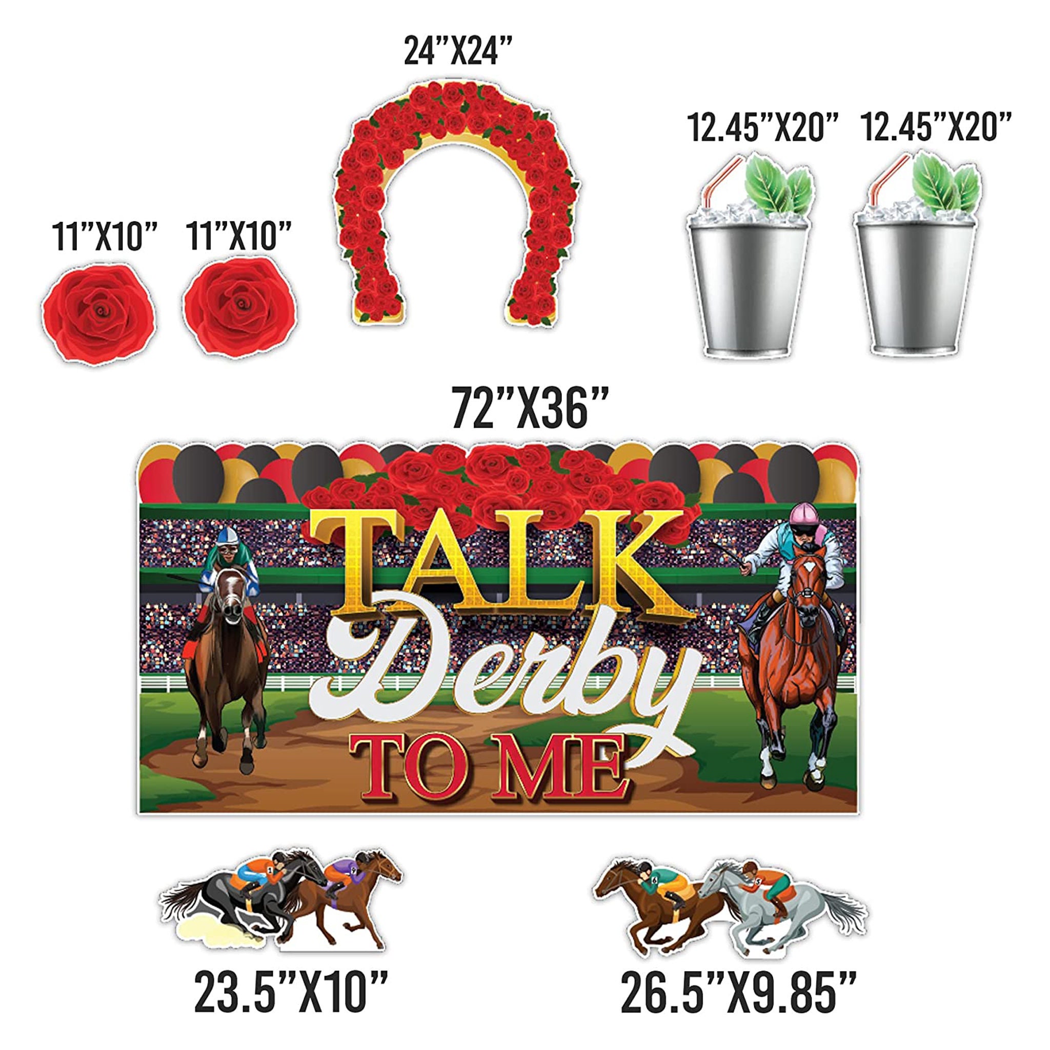 Red Black & Gold Oversized talk Derby to Me Derby - Etsy