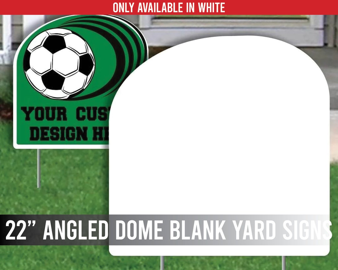 22 Angled Dome Corrugated Plastic Yard Sign Blanks, Set of 10 - Etsy