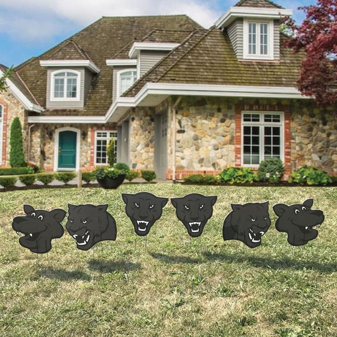 Panther Mascot Accessories, Back to School Yard Sign Set, Small & Large ...