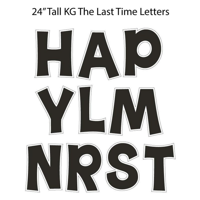 24 Common Letters Yard Sign Letters 10pc Outdoor Lawn - Etsy