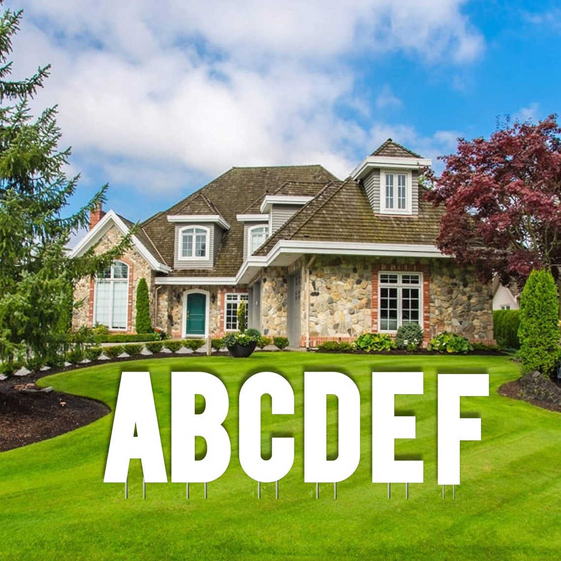 18 Alphabet Yard Sign Letters 26pc Outdoor Lawn - Etsy