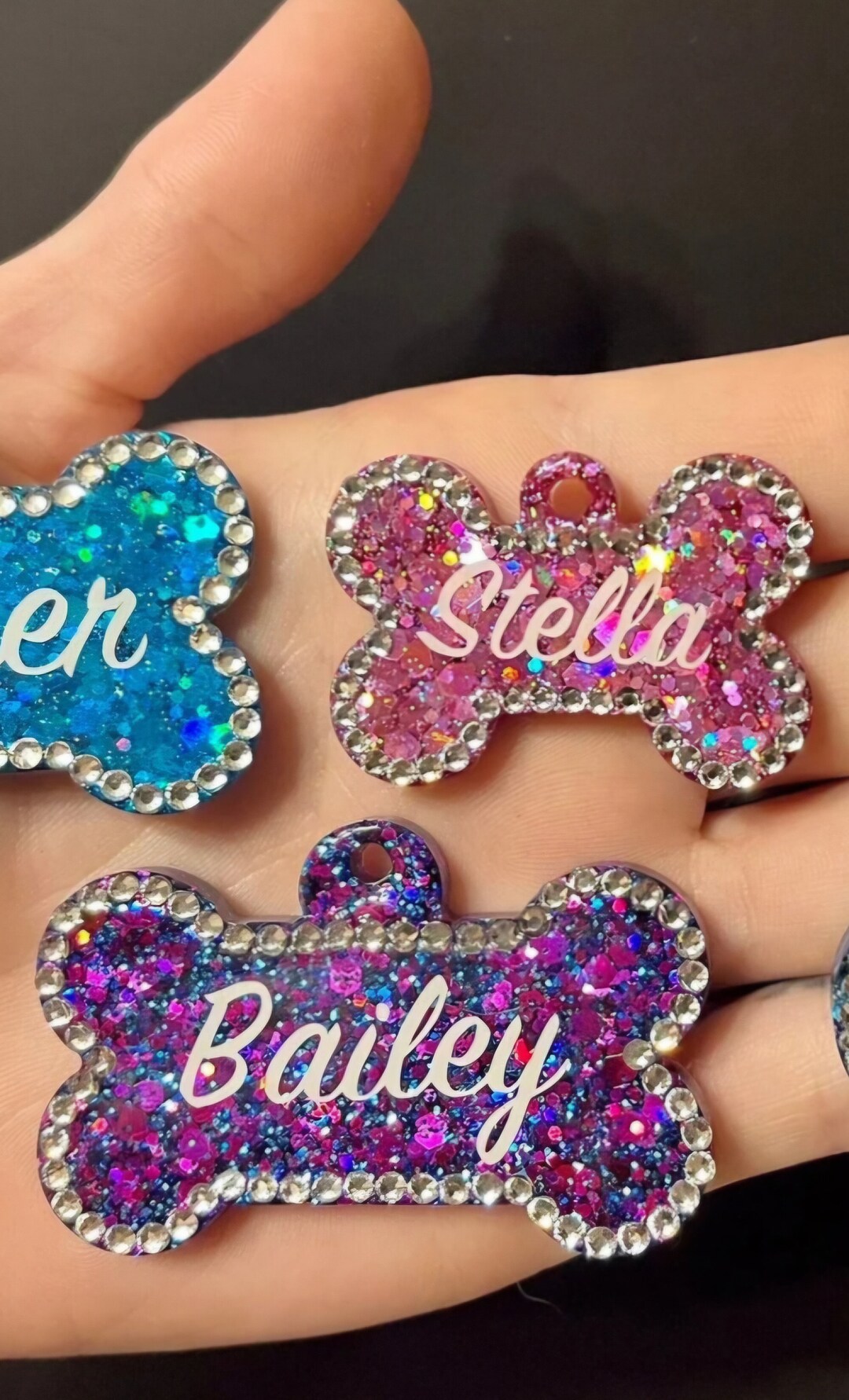 Bling Name Tags - Etsy