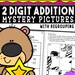2 Digit Addition With Regrouping Mystery Pictures, Animal Theme, Cut ...