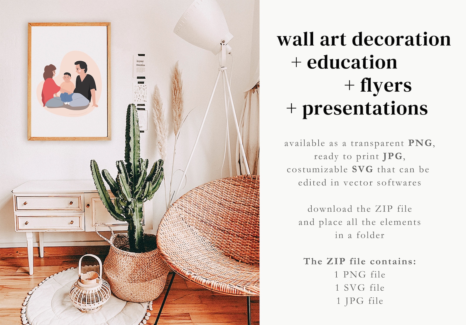 Parenting Graphic Illustration for Instant Download Printable Design ...