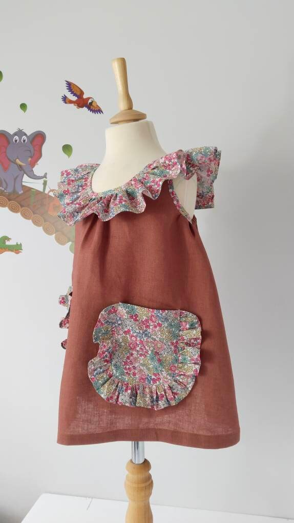 Girls Linen Dress Girls Linen Dresses Linen Dresses for - Etsy UK