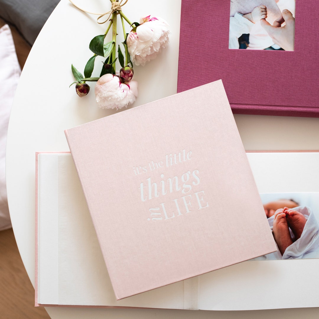 High Quality Linen Book Bound Photograph Album | Glassine Interleave ...