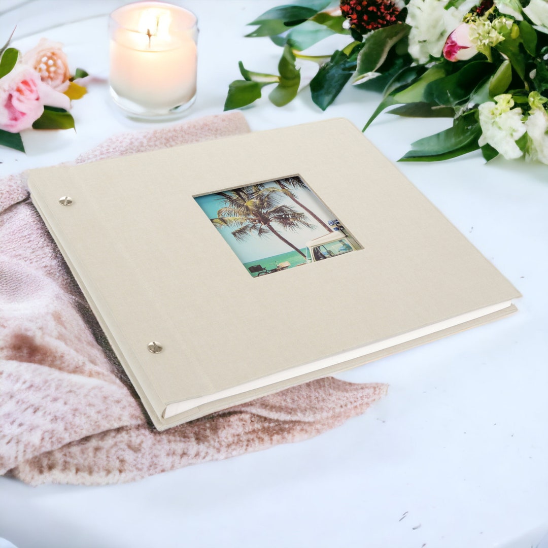 High Quality Linen Screw Bound Expandable Photograph Album | Glassine ...