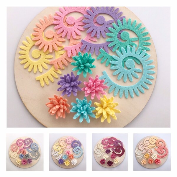 Felt Flower Plaque - Etsy