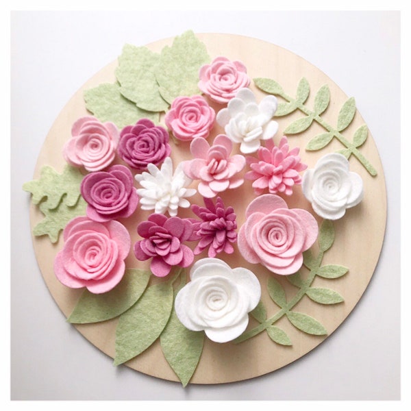 Diy Felt Flowers - Etsy