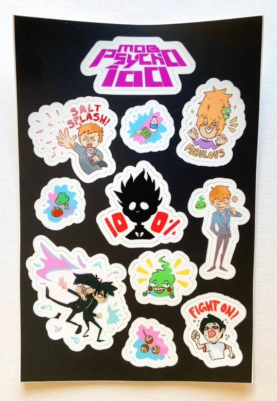 Mob Psycho Sticker Sheet | Etsy