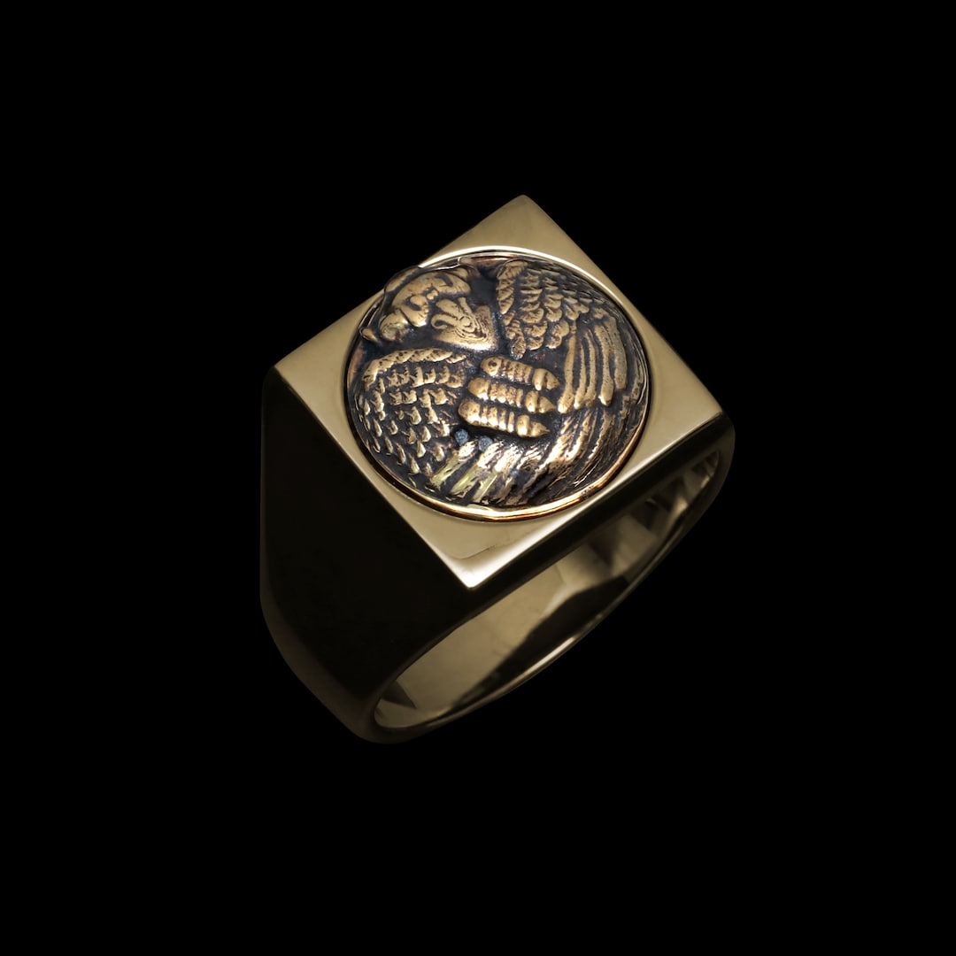 Karasu Tengu Ring | Garuda Ring | Japanese Ring | Bird Eagle Ring ...