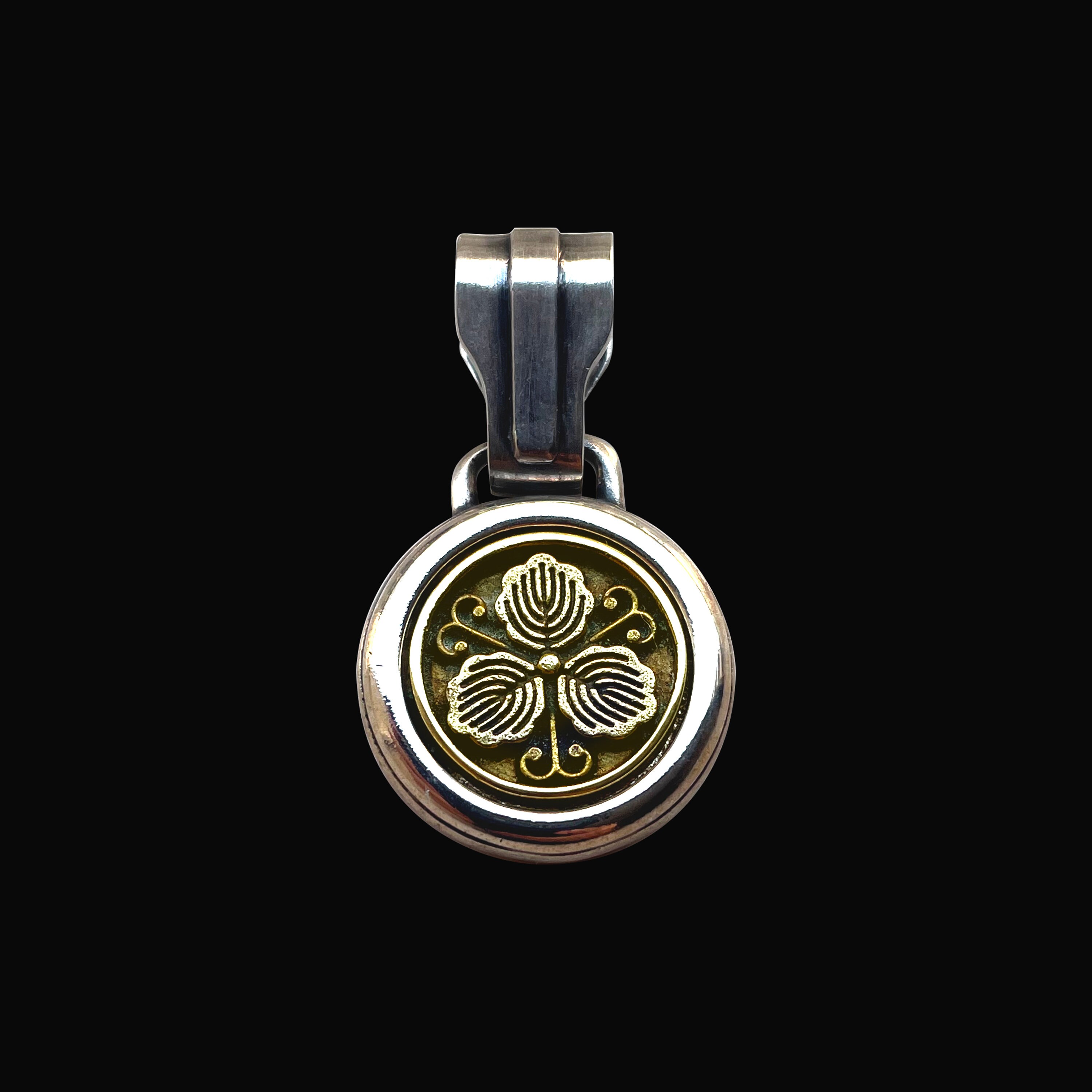 Japanese Samurai Kamon - Silver/brass Pendant - Etsy