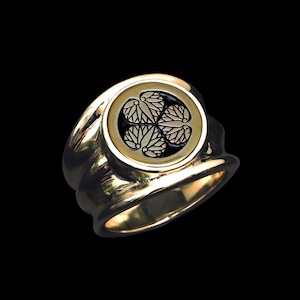 Japanese Samurai Kamon - Silver/brass Ring - Etsy