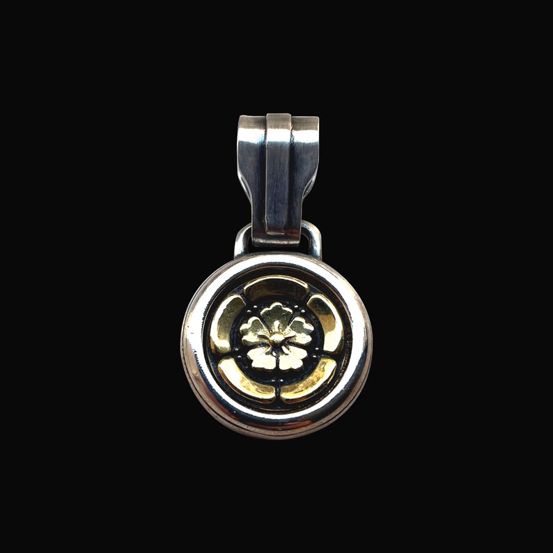 Japanese Samurai Kamon - Silver/brass Pendant - Etsy