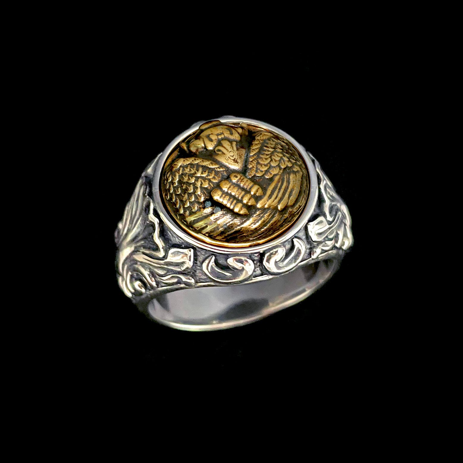 Karasu Tengu Ring | Garuda Ring | Japanese Ring | Bird Eagle Ring ...