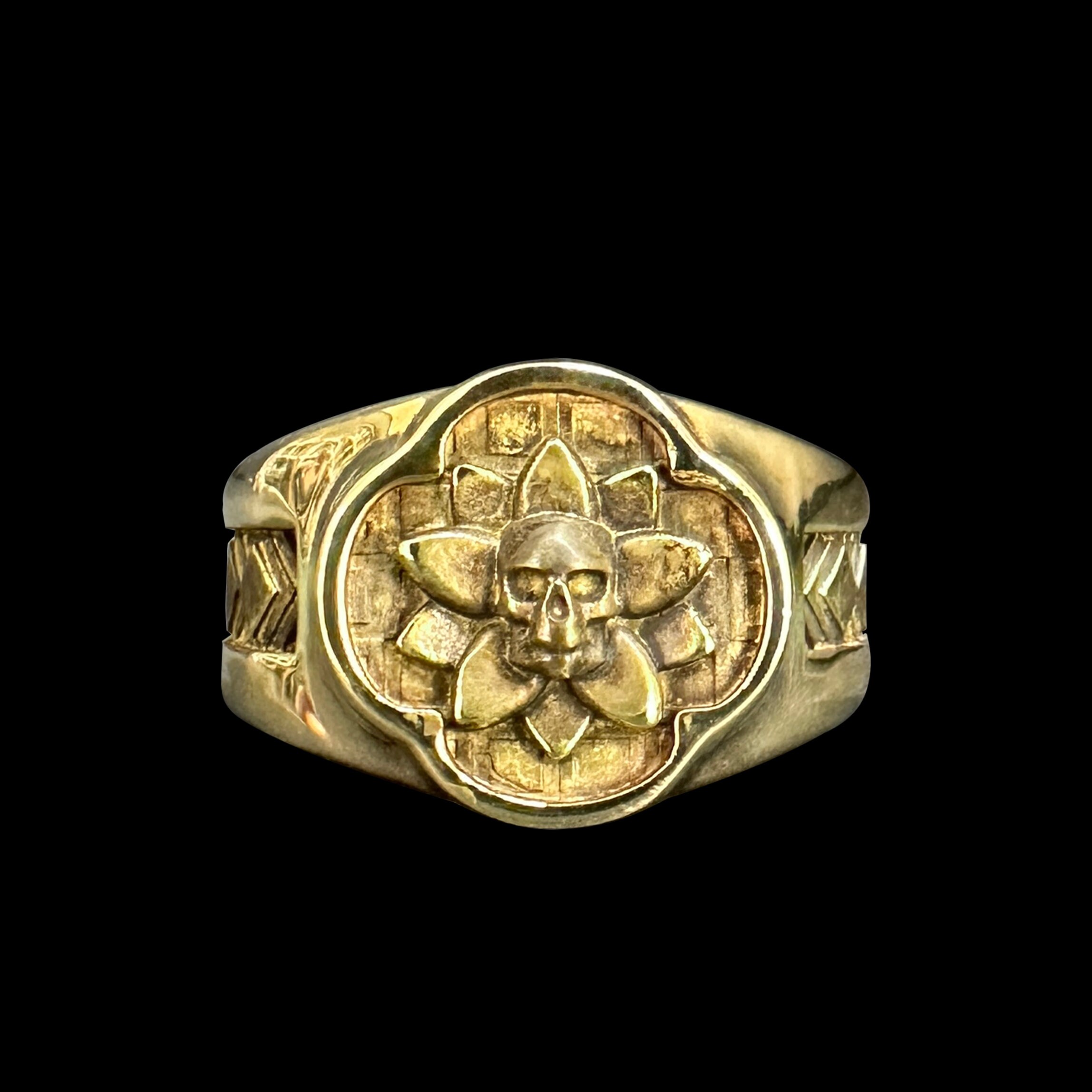 Bushido Katana Ring Silver Statement Ring Brass Ring Skull Ring ...